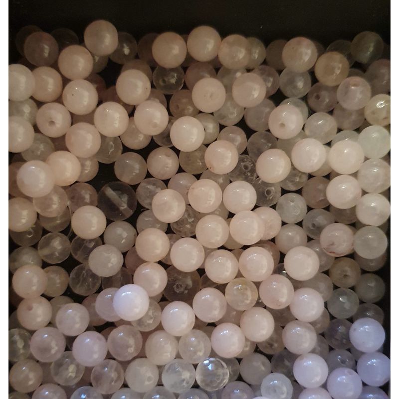 perle quartz rose 6mm